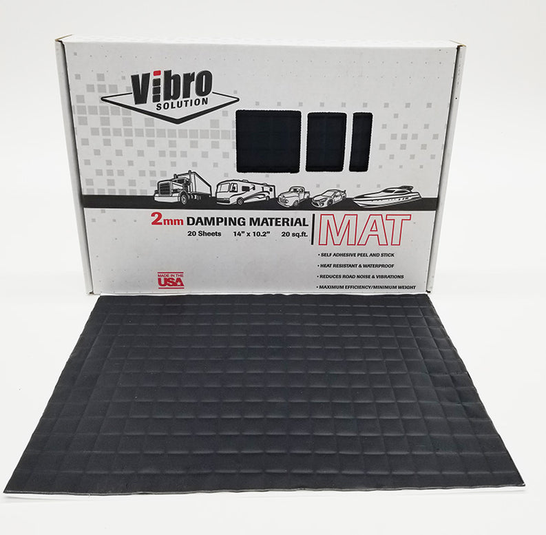 Vibro Solutions 2MM Black Dampening Mat — Carolina Truck Shop